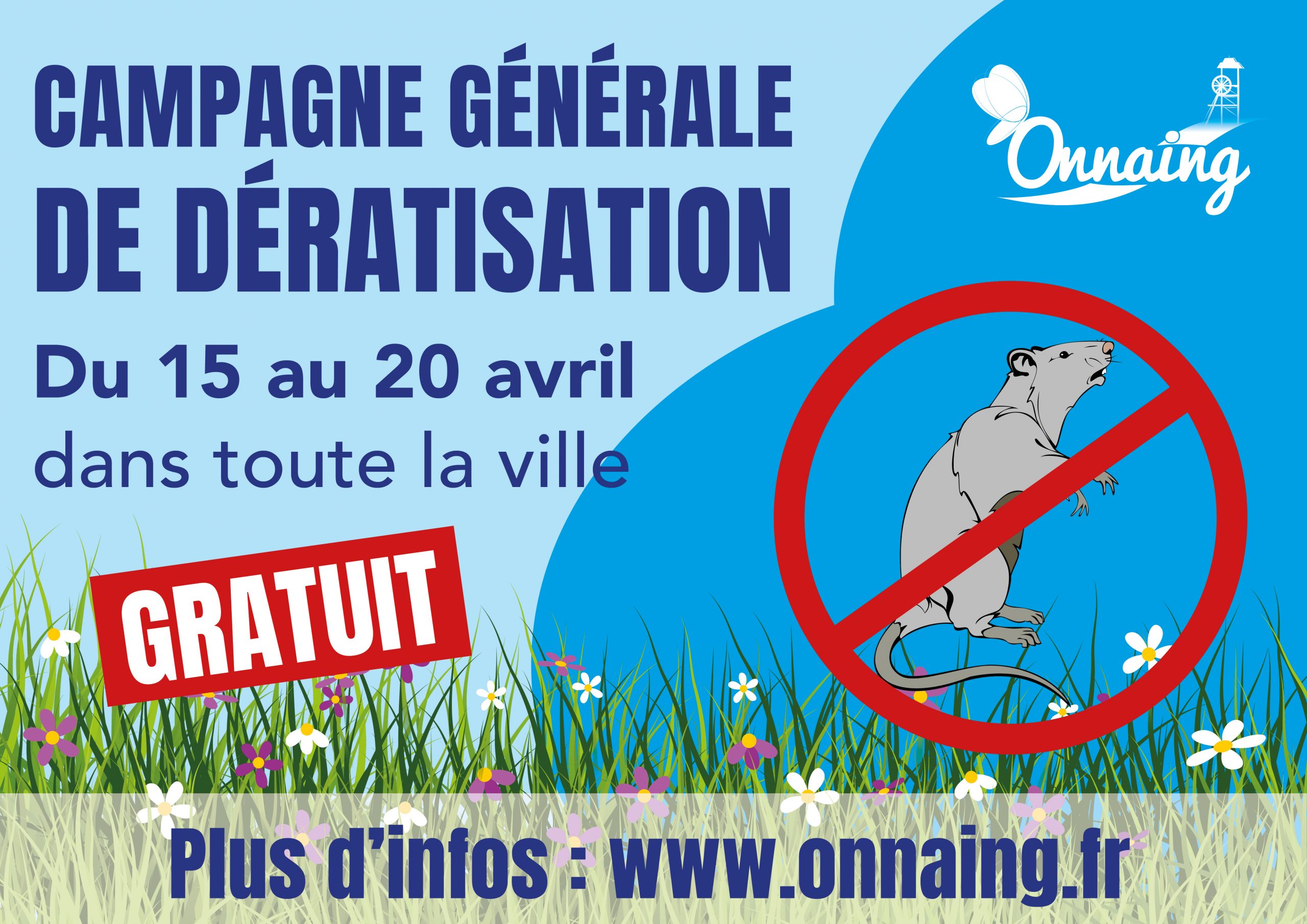 Campagne générale de dératisation - Ville d'Onnaing